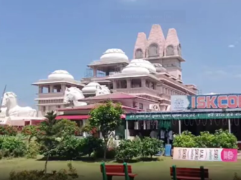 Asia Largest krishna Temple | Kurukshetra Krishna Arjun Temple ...