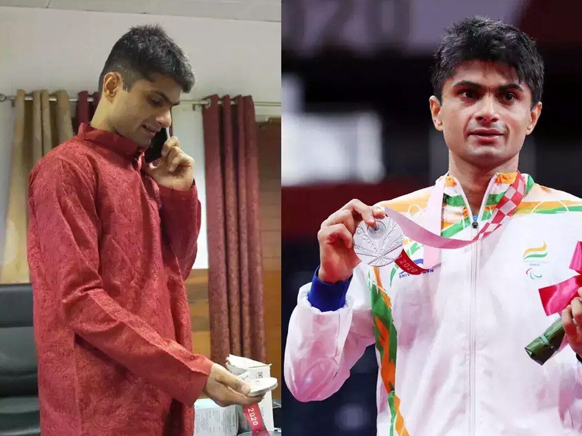 IAS Suhas LY won silver medal in Paris Paralympics 2024 suhas lalinakere yathiraj profile career ...