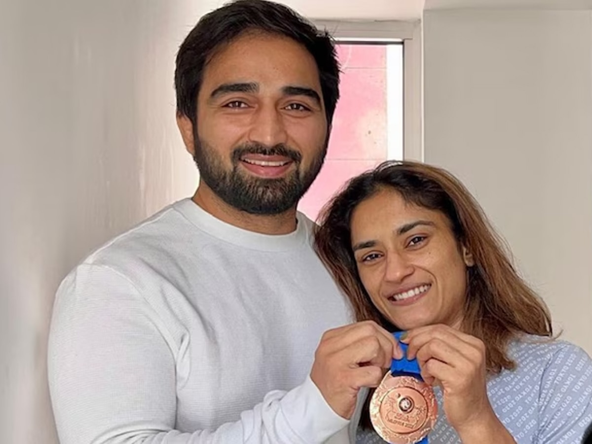 Vinesh Phogat Congress ticket Vinesh Phogat husband Somvir Rathee ...