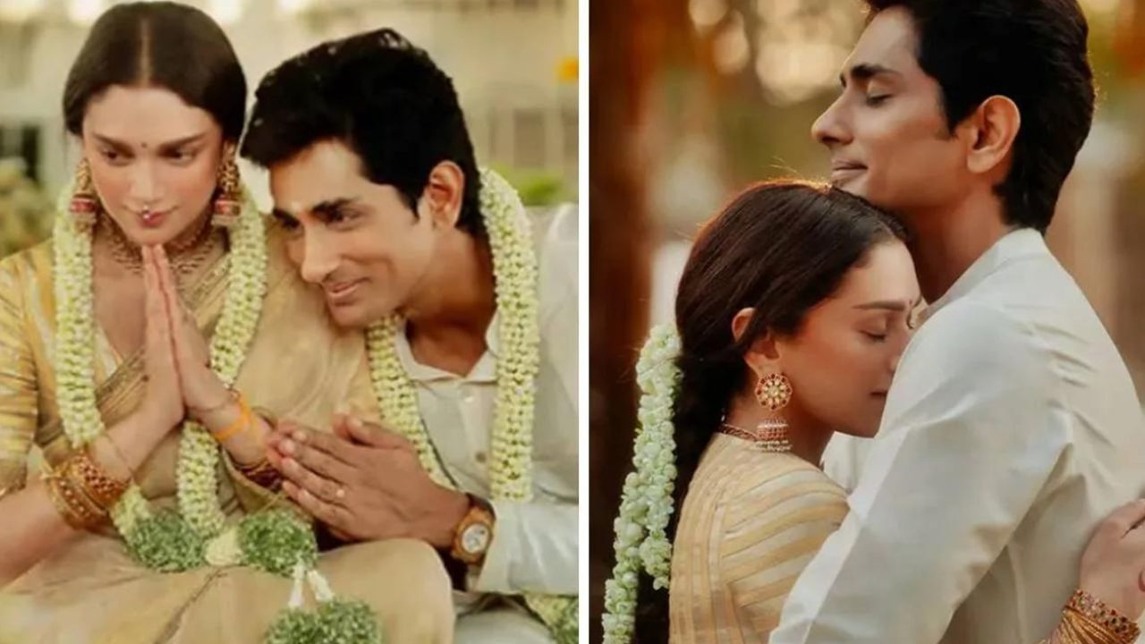 Aditi Rao Hydari Siddharth confirm marriage photo viral on social media Aditi Rao Hydari Siddharth confirm marriage photo viral on social media