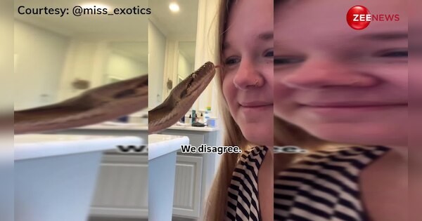 woman was seen pampering her pet python shocking video going viral on ...