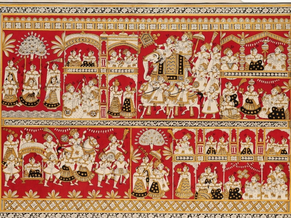 Rajasthani Lifestyle Pabuji Ki Phad folk art of Rajasthan | Pabuji Ki ...