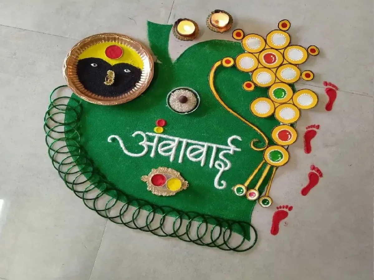 Navratri 2024 special best rangoli design ideas for home on occasion of ...