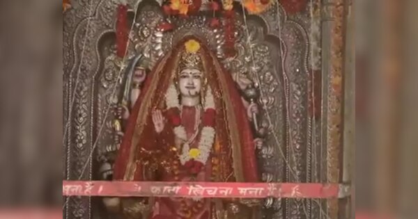 Navratri Ashtmi Puja no crowd of devotees in Hanogi Mata mandir mandi ...