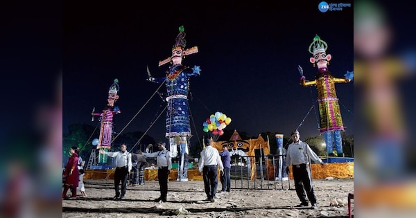 Dussehra 2024 Ravan Dahan at 31 places in Chandigarh 101 feet high ...