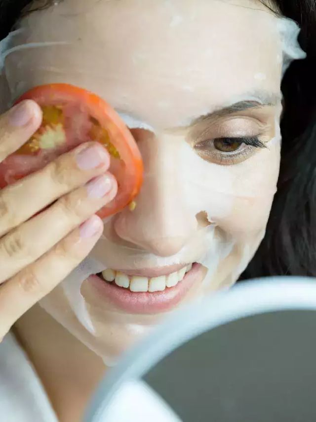Skin Care tips tomato face scrubs for clean and glowing face-घर पर ही ...