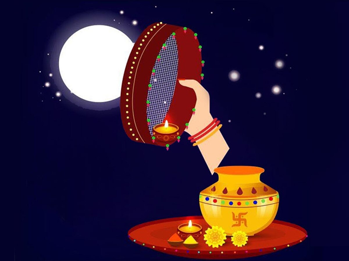 Karwa Chauth vrat Katha in hindi karva chauth vrat kahani know mata ...