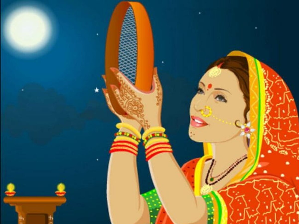 Karwa Chauth vrat Katha in hindi karva chauth vrat kahani know mata ...