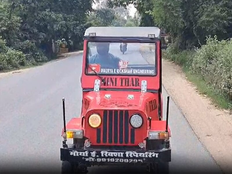 up azamgarh mechanic develop mini thar gives mileage of 100km in 25 ...