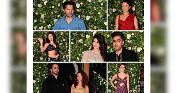 Anushul Garg Diwali Bash Shivangi Joshi in red saree Avneet Kaur open ...