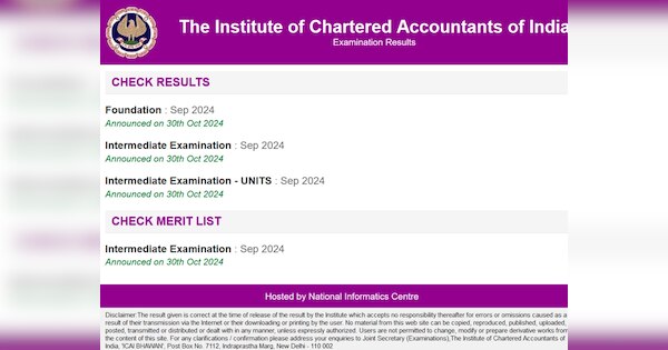 ICAI CA Inter 2024 Girls dominate the merit list check top 3 rank ...
