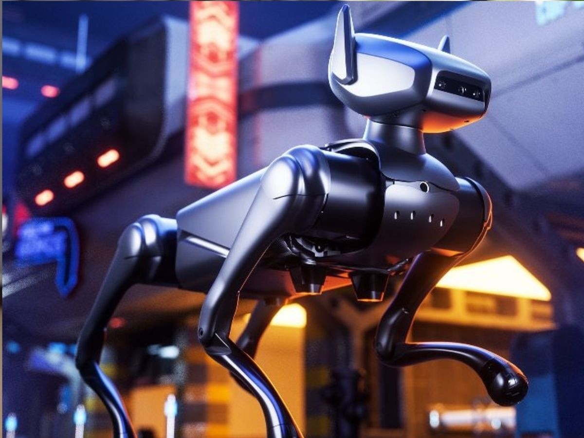 robotic dog in donald trump security after win us president election ...