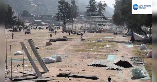garbage spread in dussehra ground of kullu after Kullu Dussehra mela ...