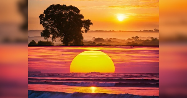 Horizon illusion sun appears bigger in morning and evening does its ...