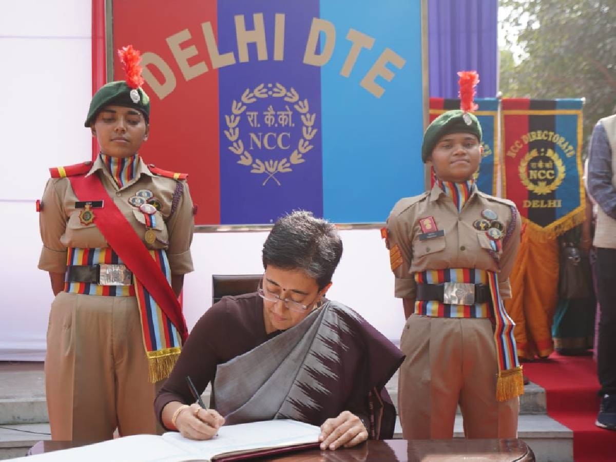 Delhi cm atishi inaugurates underground shooting range in Rohini for ...