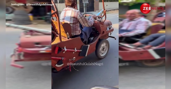 mechanic converted e rickshaw into a super car with 5 tires jugaad ...