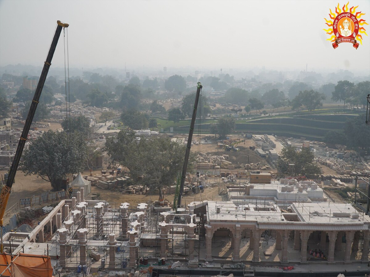 ayodhya ram mandir construction progress photos one year after inauguration | Ayodhya Ram Mandir ...