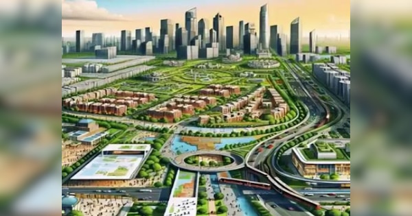 KDA new kanpur city have highrise buildings near highway defence ...