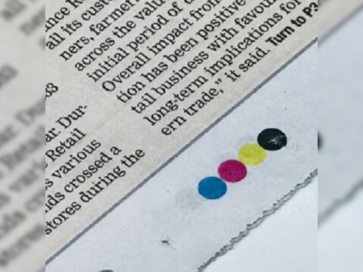 english newspaper colour four colour dots Know the secret of its colors ...