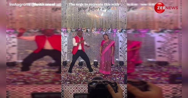 Elderly couple cute dance on Gulabi Sadi song heartwinning video viral ...