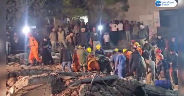 CCTV footage of Mohali Sohana building collapse surfaced | Mohali ...