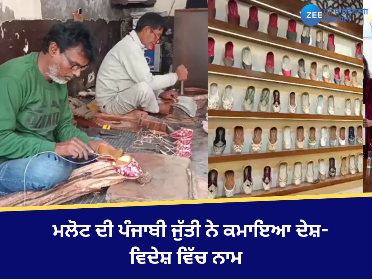 Malout Punjabi Juti earned name in India and abroad traders demand ...