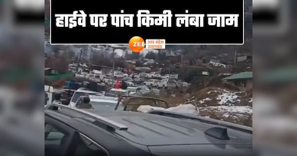 tourists stuck in road due to traffic five kilometer long jam in chamol ...