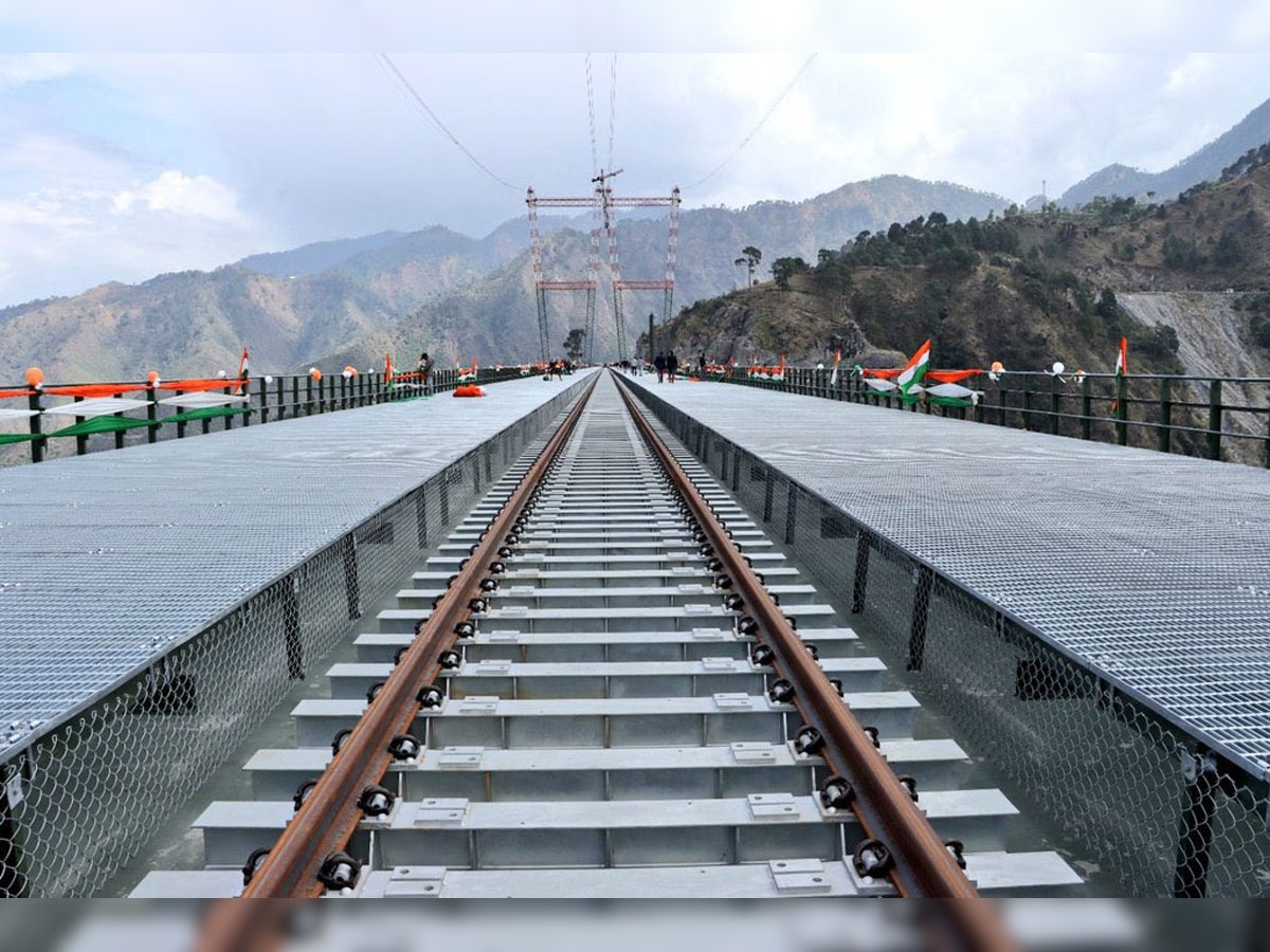 katra to srinagar train route including 38 tunnels and 927 bridges ...