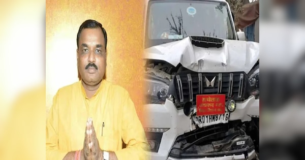 BJP MLA Krishna Kumar Rishi Road Accident A Truck Hits His Car ...