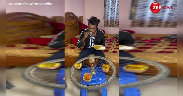 Waah Bhaiya man made dinning table from cycle wheel using jugaad peopel ...