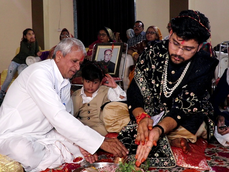 Hindu Wedding these rituals are performed for bride and groom before ...