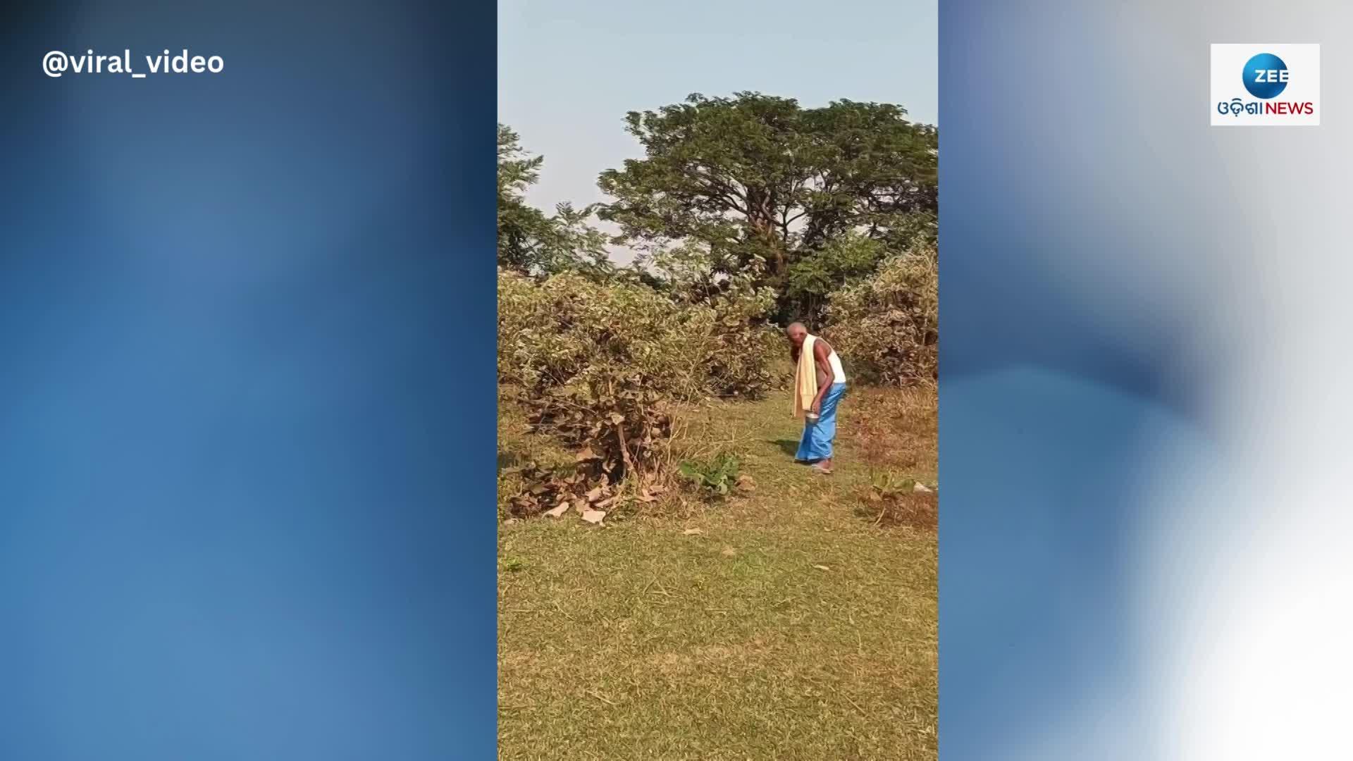 Old man dance brilliantly in Aba Daba trending odia song video goes viral