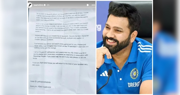 Please never retire Emotional letter to Rohit Sharma 15 year old fan ...