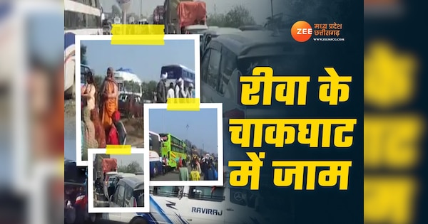 rewa chakghat border 25 km long jam due to increasing crowd in ...
