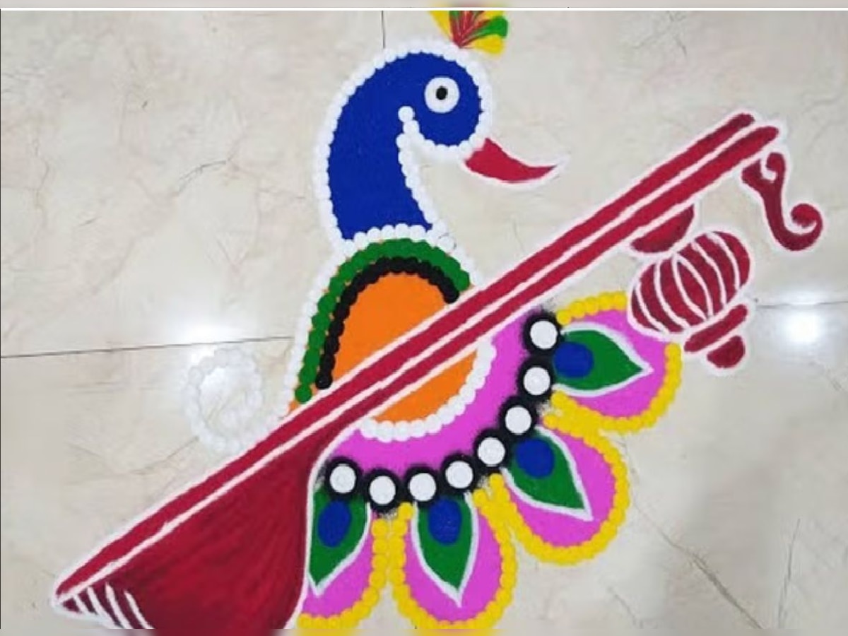 basant panchami 2025 these are simple rangoli designs Saraswati Puja ...
