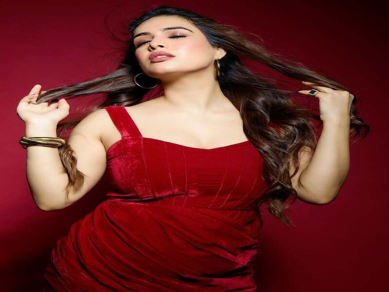 bhojpuri urfi javed neha malik instagram post in red wine short ...