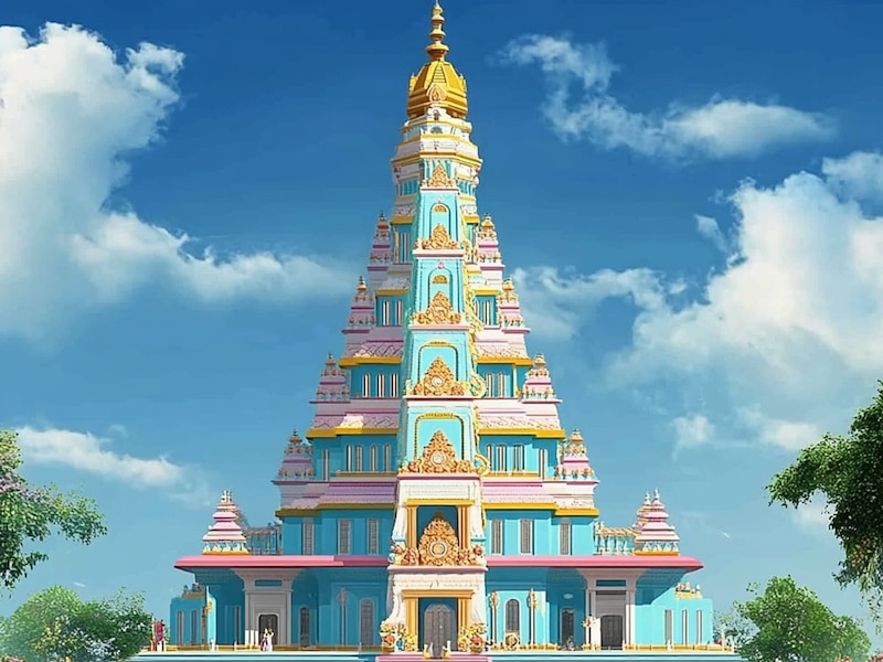 world Tallest Temple will be Chandrodaya Mandir in Mathura Vrindavan UP ...