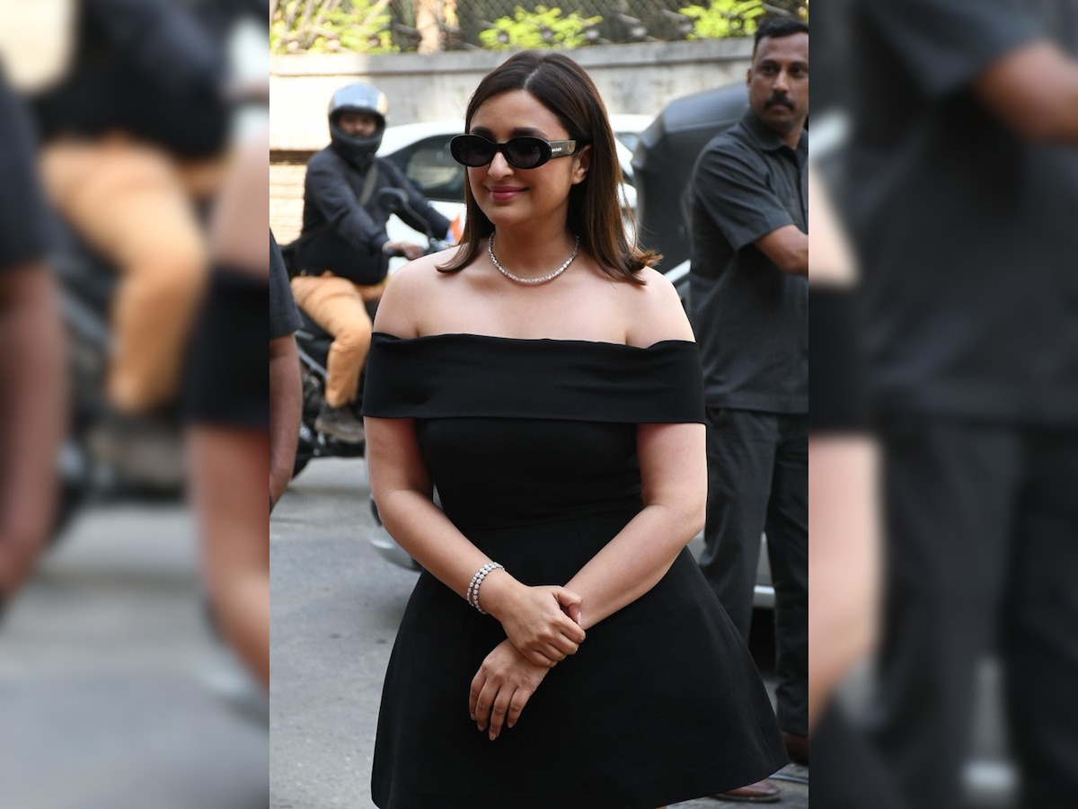 36 year old Parineeti Chopra wear black short dress bold look photos ...