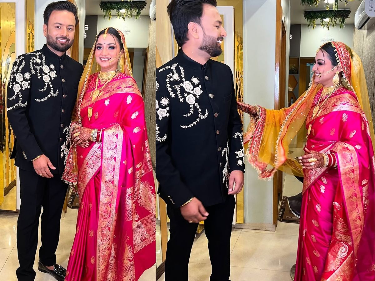 Astha Singh 1st Look After Marriage: शादी के बाद पहली बार पति के साथ दिखी आस्था सिंह, जोड़ी को ...