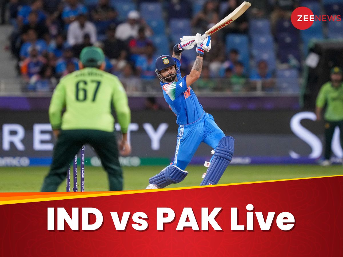 Ind vs Pak live score match ball by ball updates hindi india vs ...