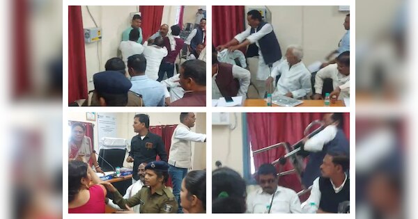 jehanabad two groups of councillors clashed Fighting in city council ...