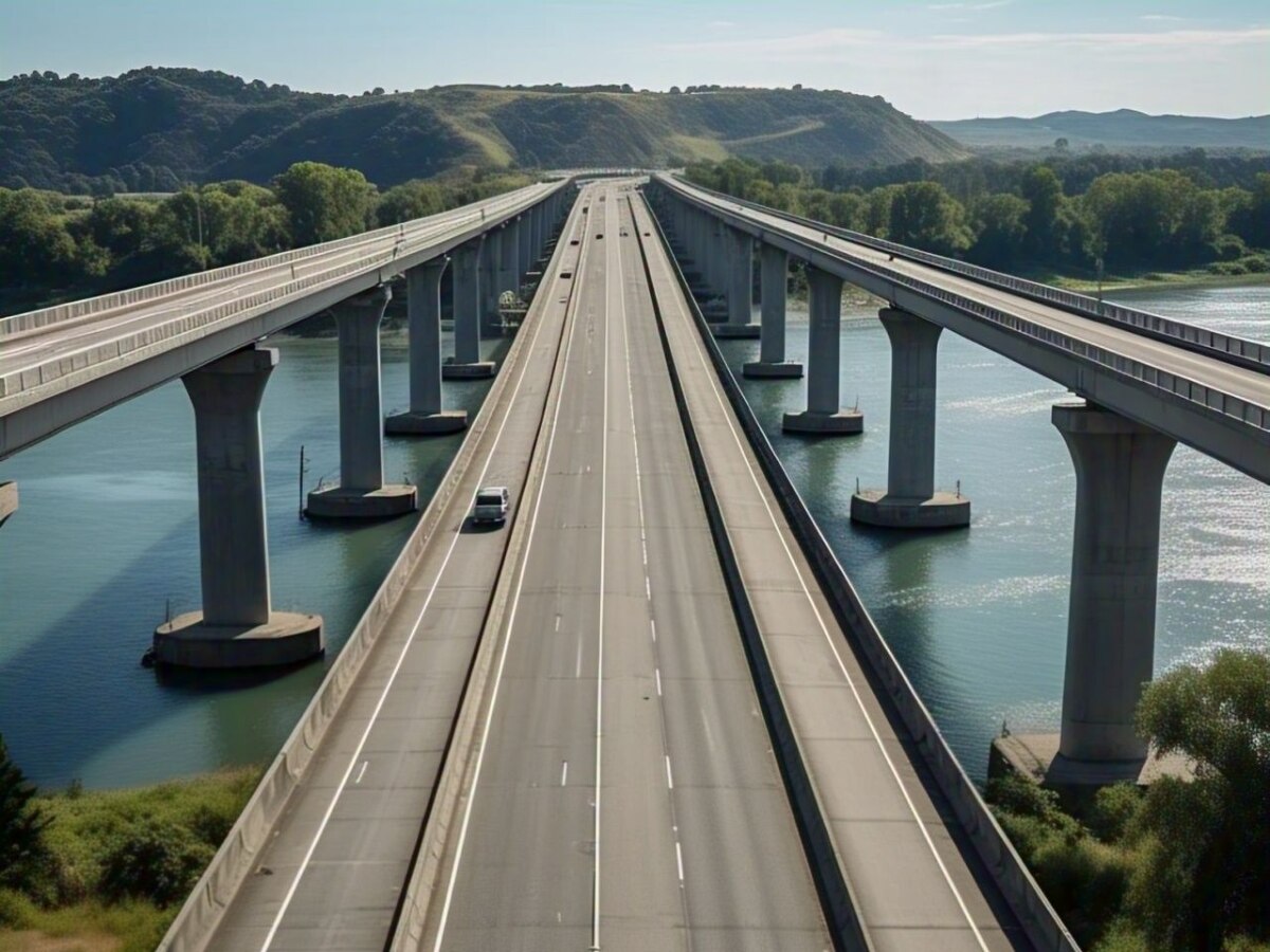 6 lane bridge will connect Noida to Greater Noida travelling to will be ...