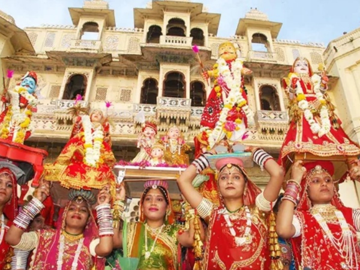 Gangaur 2025 in rajasthan big festival date tithi subh muhurat puja ...