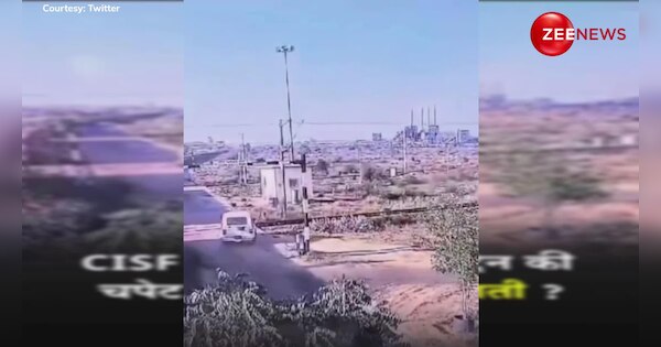 train hit cisf car crossing railway track horrifying scene captured on ...