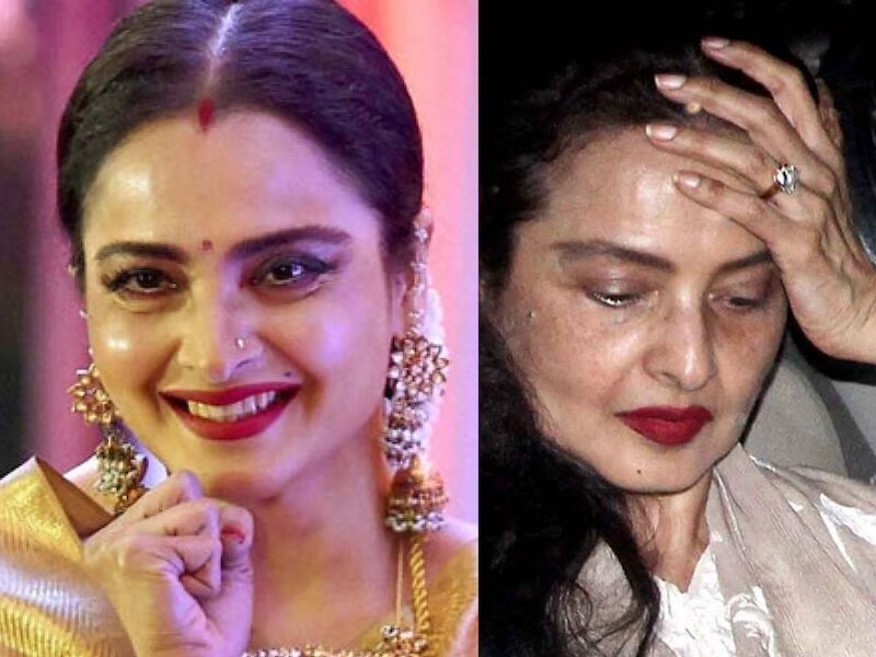 6 Actress Without Makeup Look Rekha Raveena Tandon Madhuri Dixit Sonam Kapoor Kareena Kapoor ...
