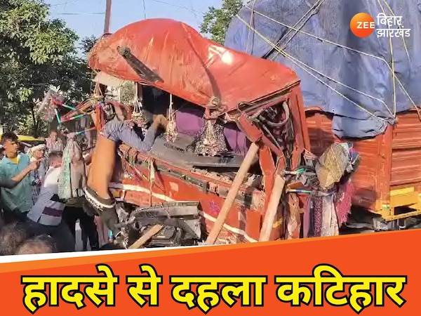 katihar accident truck collided with parked truck driver died on spot ...