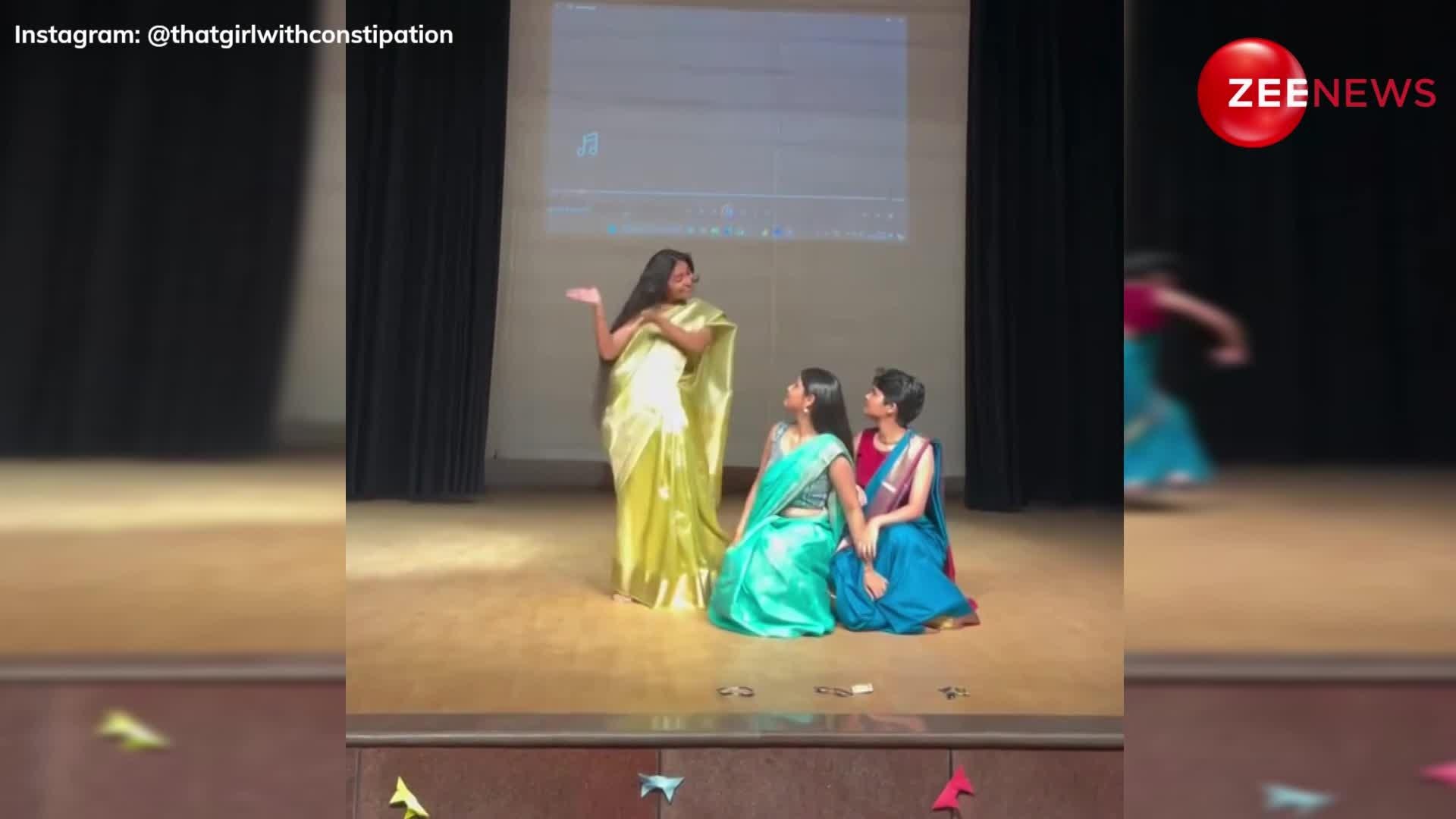 3 girls Superb dance on barso re song in farewell going viral people ...