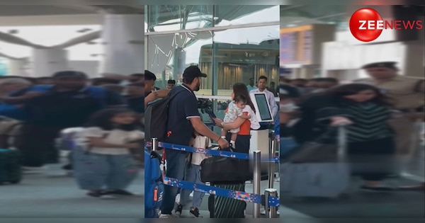 rohit sharma son face revealed for the first time at airport fans says ...