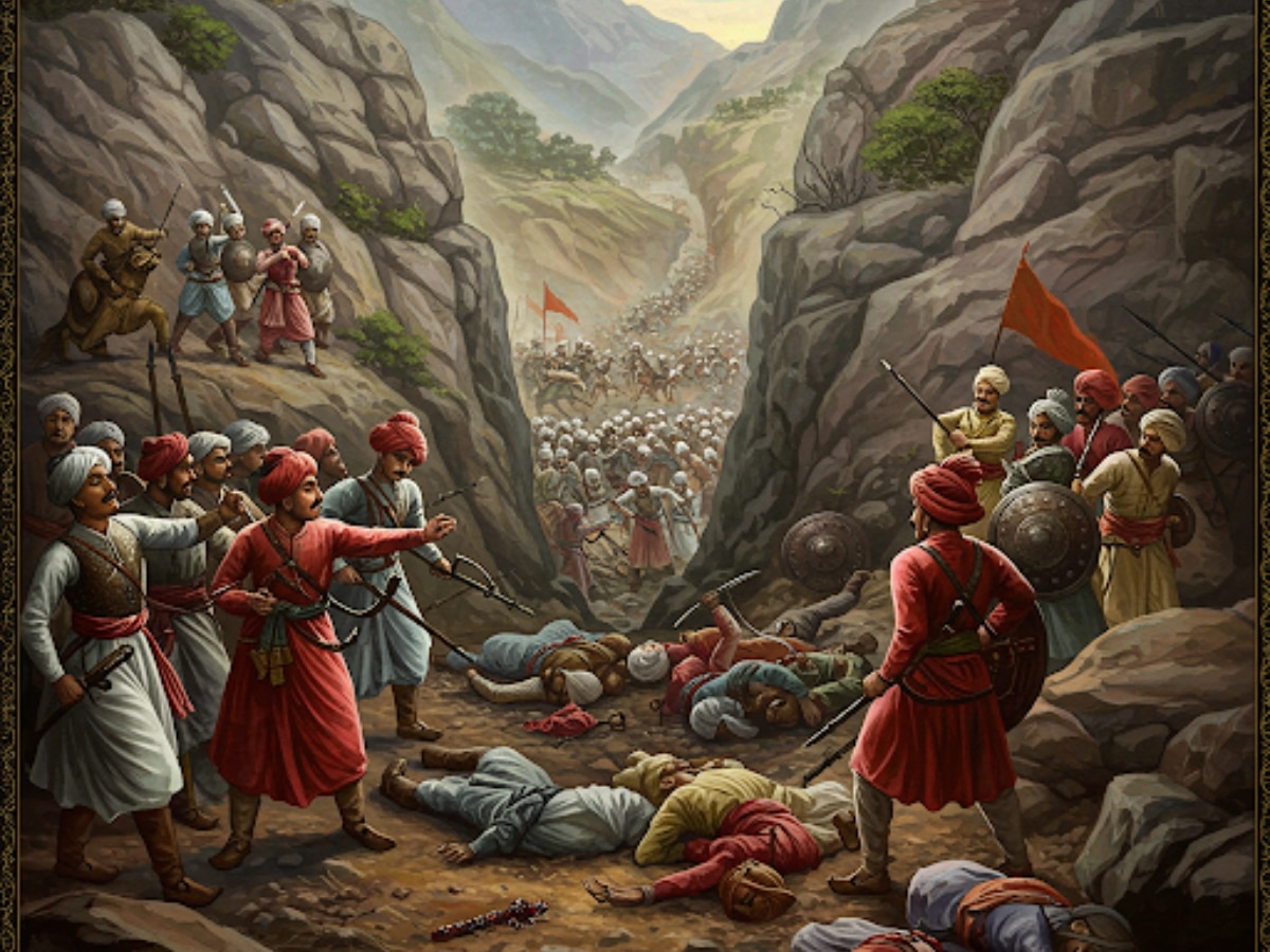 Battle of pawankhind 300 maratha vs 10 thousand Mughal soldiers ...