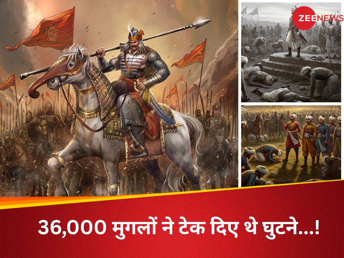 Maharana Pratap in battle of dewair when 36000 Mughals surrendered ...